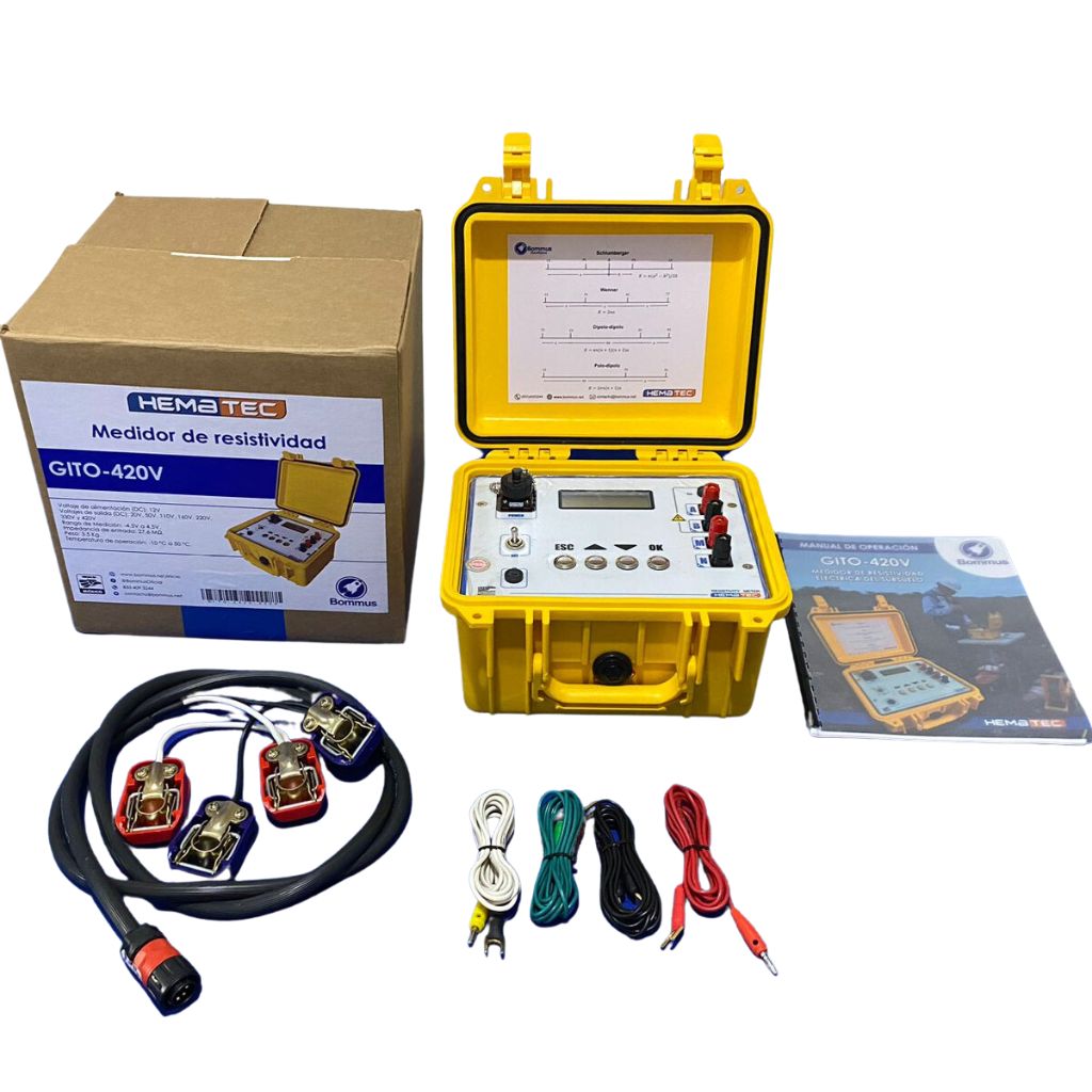 MEDIDOR DE RESISTIVIDAD DEL SUBSUELO MOD. GITO 420V – Bommus de México